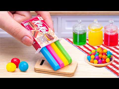 Amazing KitKat Cake | Sweet Miniature Rainbow KitKat Chocolate Cake Decorating Ideas