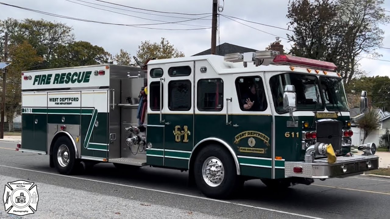 West Deptford Engine 611 Responding Reduced Speed (Ex Greenfields ...