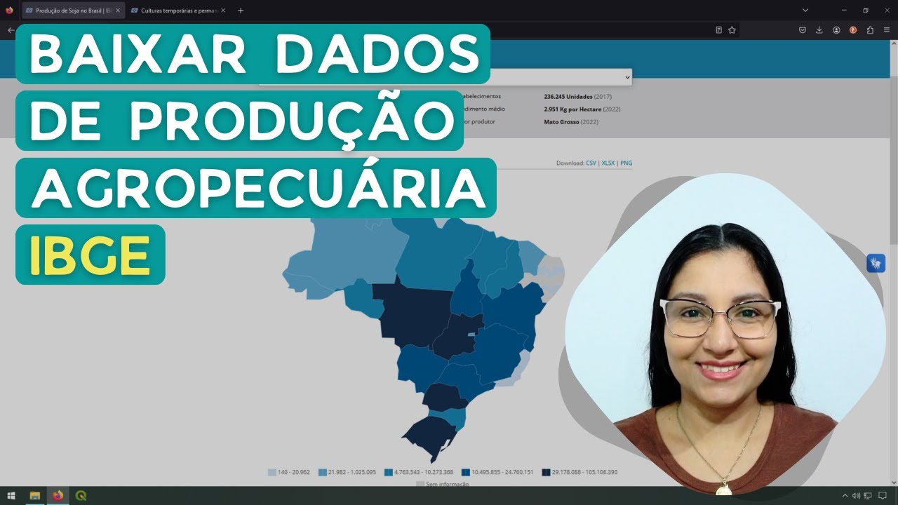 Baixar mapas, gráficos e tabelas da produção agropecuária do Brasil no ...