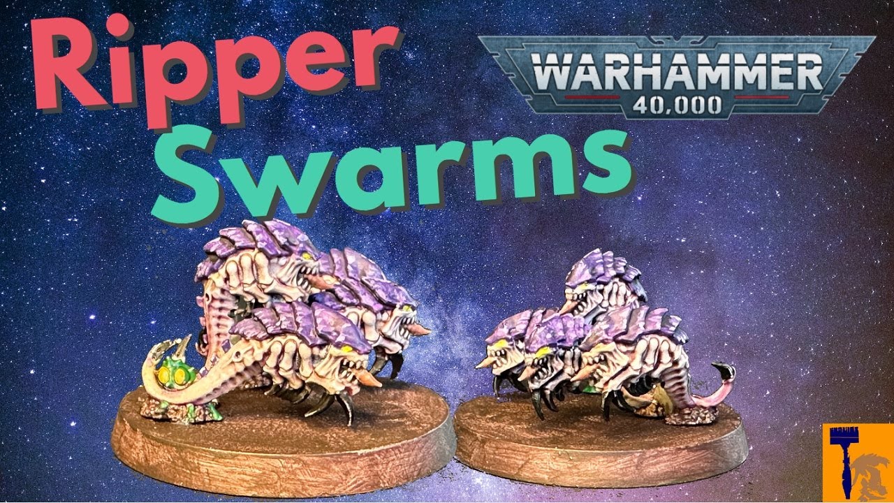 Painting Tyranid Ripper Swarms as a Beginner | Warhammer 40k Miniatures ...