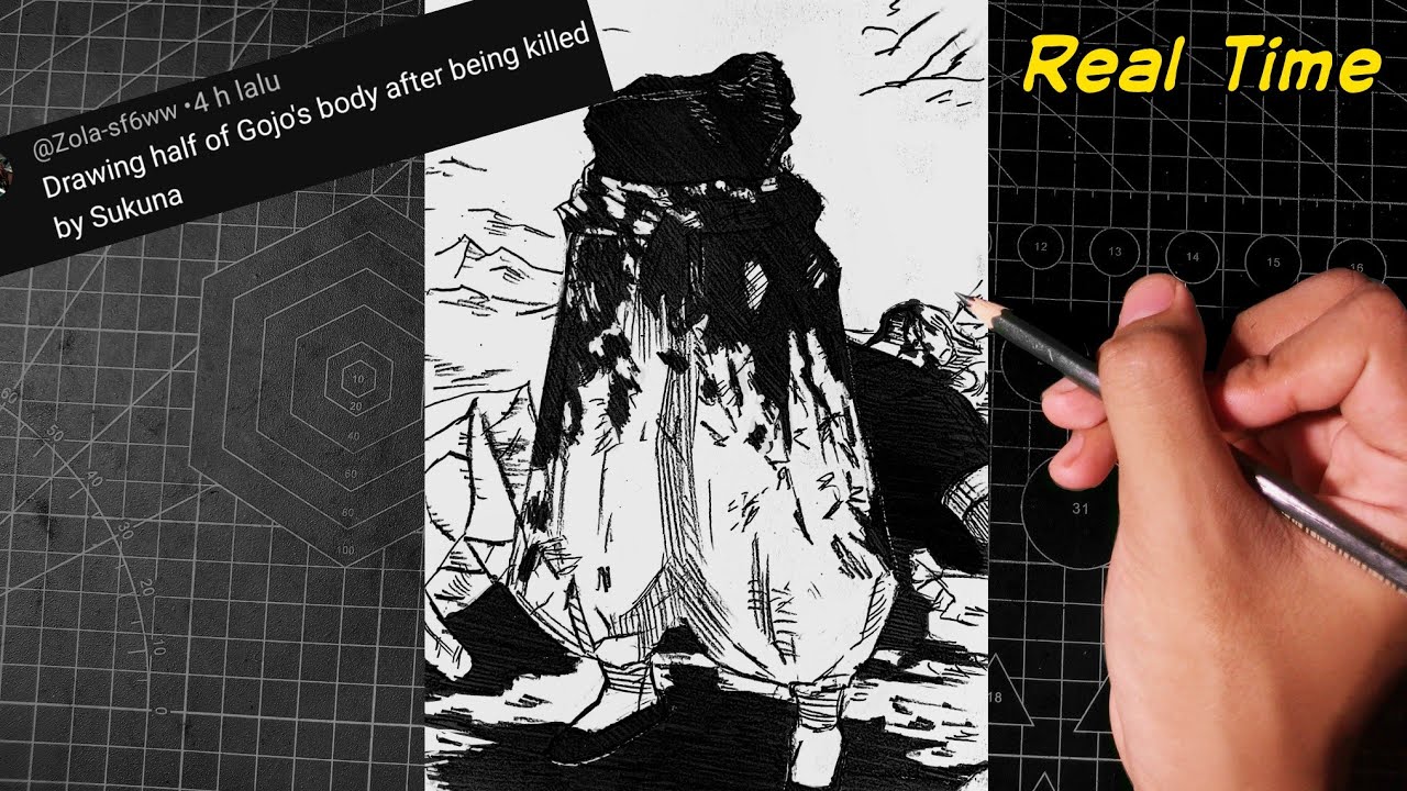 How to draw Gojo Satoru💀Jujutsu Kaisen Step by Step - YouTube