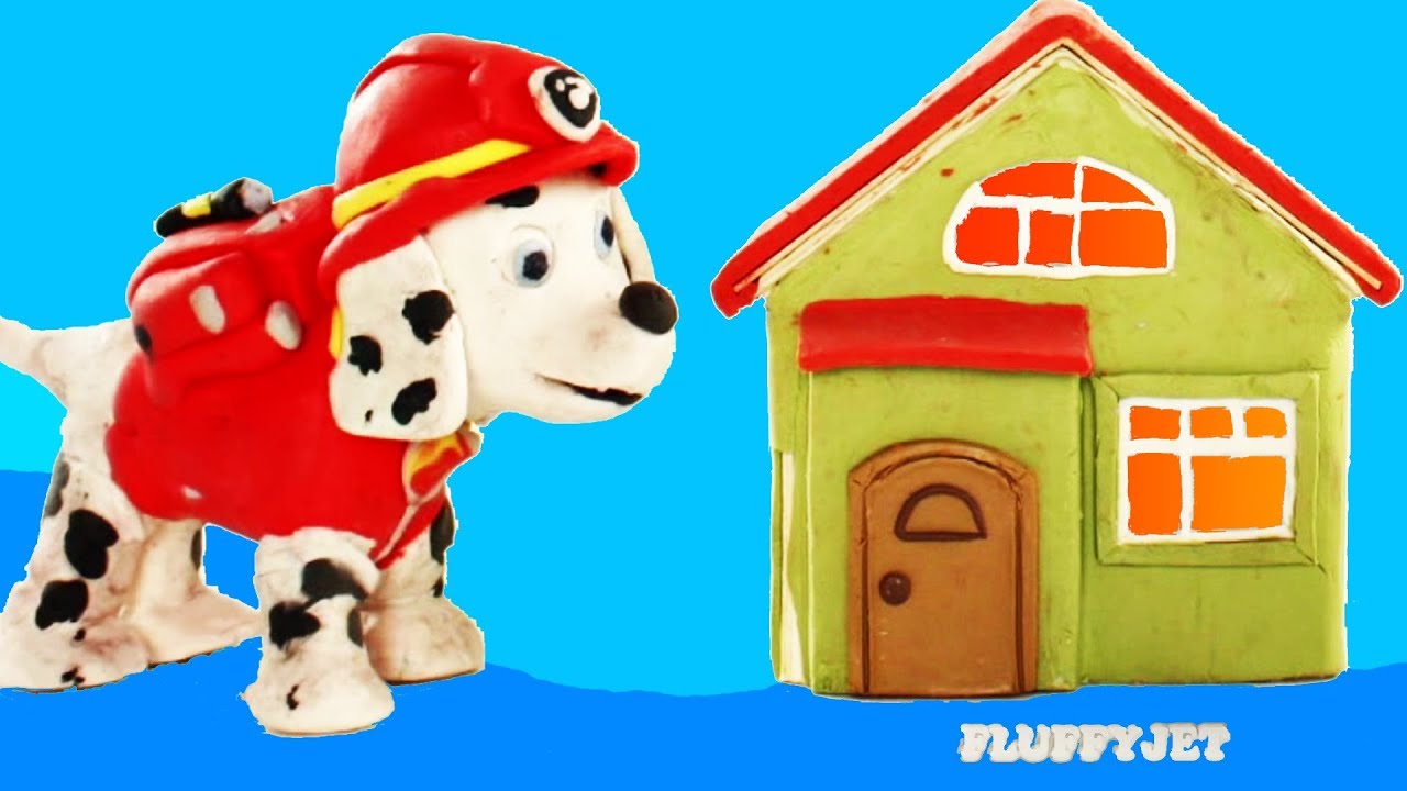Paw Patrol Marshall Saves the day! Fire Rescue Cartoon kids video - YouTube