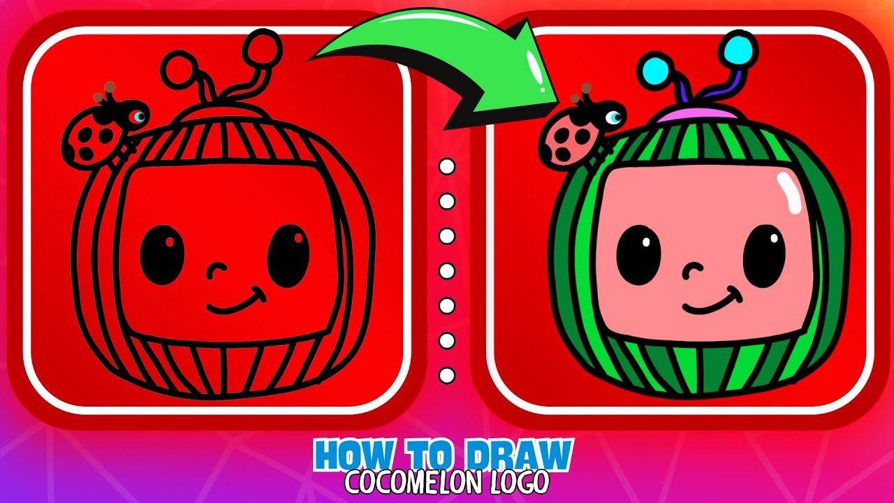 How to Draw Cocomelon | Easy Step by Step Drawing Tutorials for ...