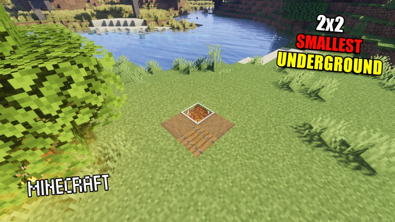 Minecraft: Building 2x2 Smallest UnderGround House | How To Build 2x2 ...