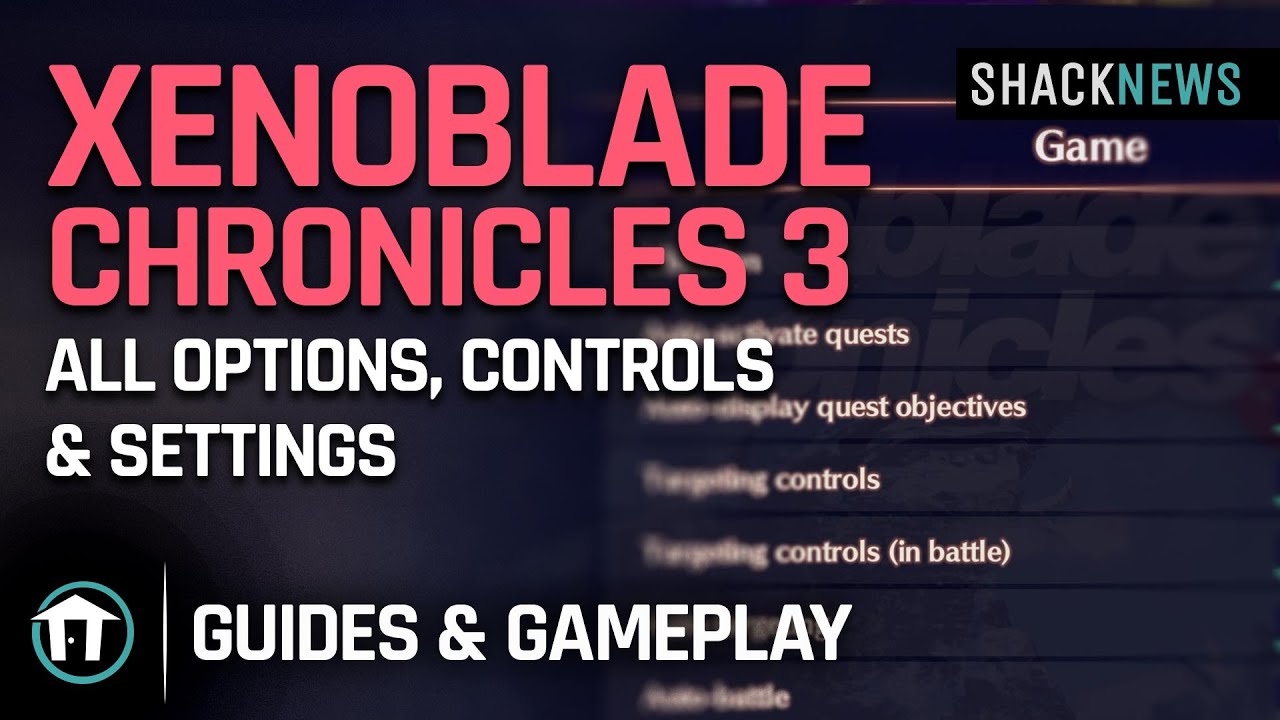 Xenoblade Chronicles 3 - All Options, Controls & Settings - YouTube
