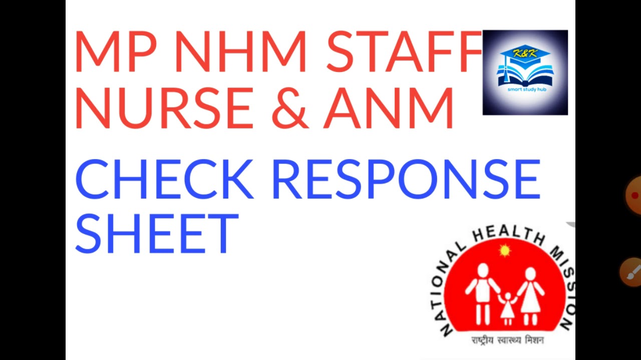 MP NHM STAFF NURSE AND ANM RESPONSE SHEET - YouTube