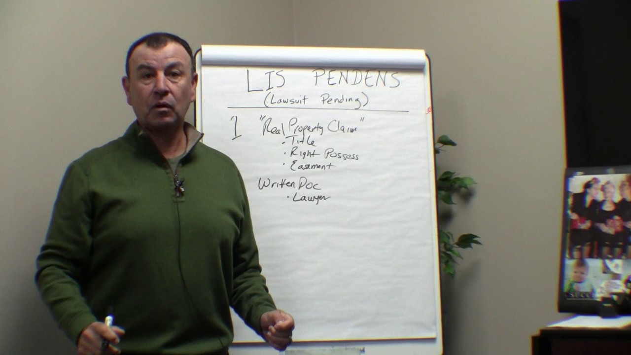 What is "Lis Pendens"? - YouTube