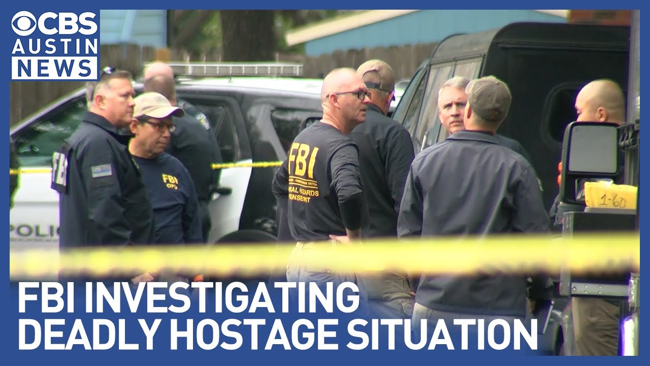 FBI probes Austin shooting with four dead including officer - YouTube