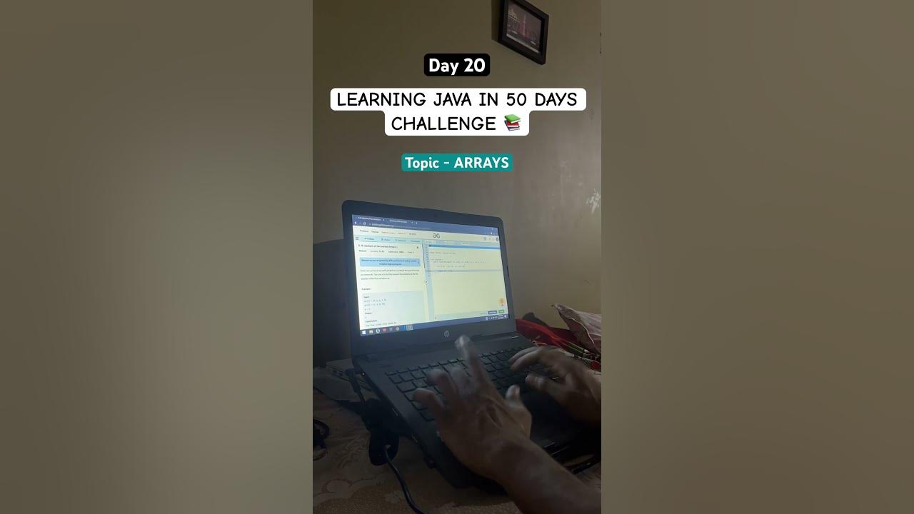 Learning Java 50 Days Challenge 🚀📚😞| #struggle #discipline #challenge #laptop #javalearning # ...