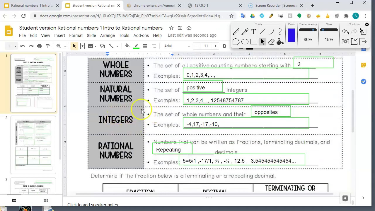 Unit 1: Rationals Lesson 1: Introduction to Rational Numbers - YouTube