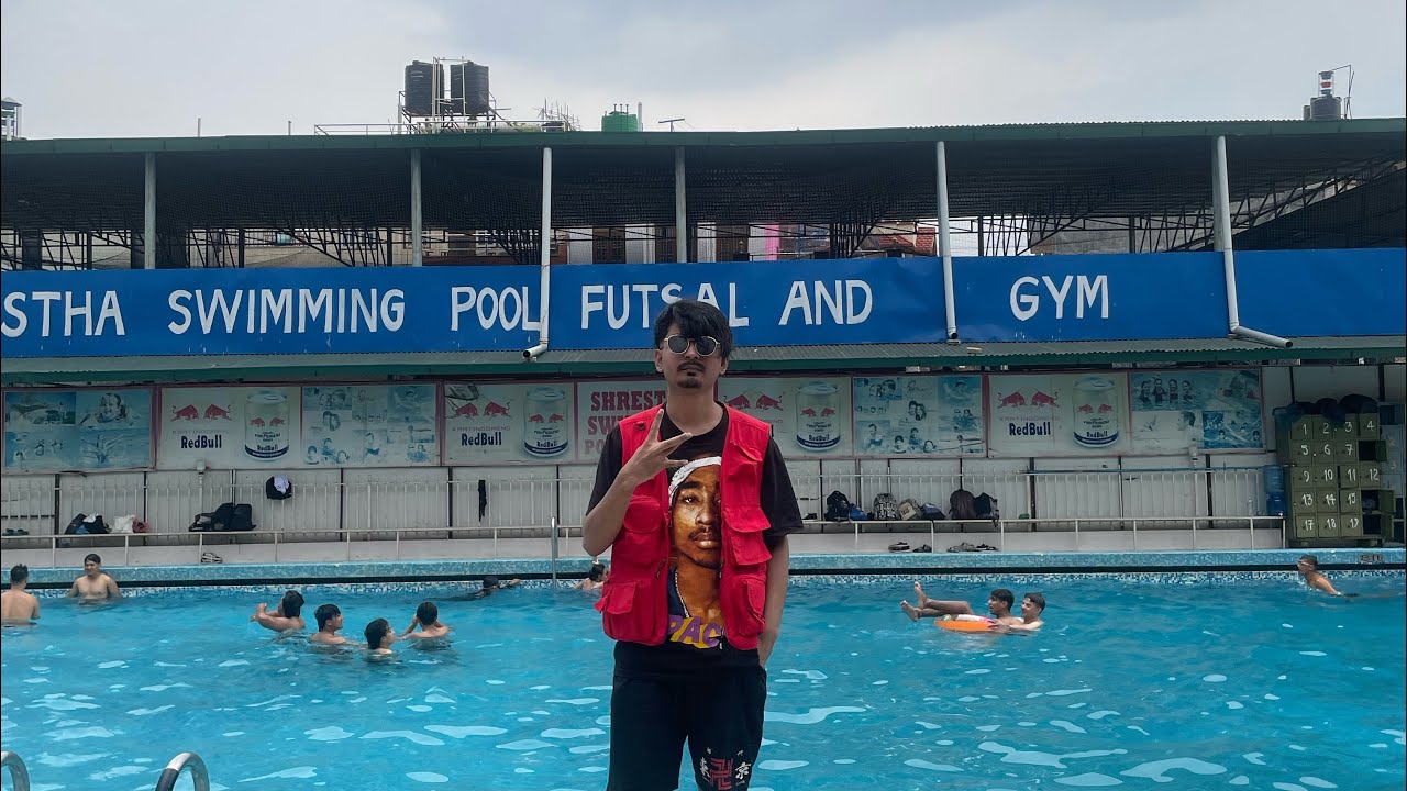 Summer time with a good vibe /Enjoying Swimming pool with brothers ...