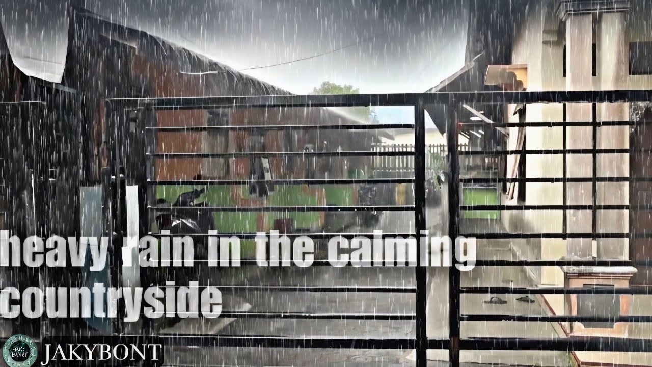 Heavy rain and the sound of thunder booming in my village bring peace ...