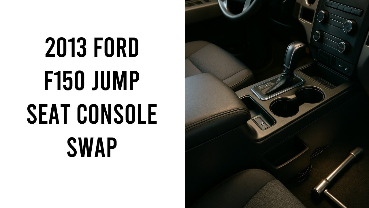 2013 Ford F150 Jump Seat Center Console Swap - YouTube