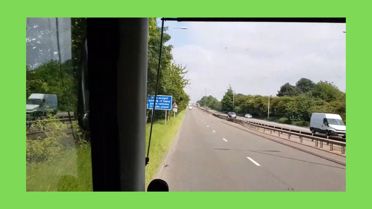 Trent Barton Red Arrow Full Route Journey Visual- Derby to Nottingham ...