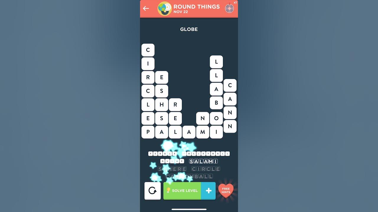 WordBrain 2 PUZZLE OF THE DAY Round Things YouTube wordbrain-2-puzzle-of-the-day-round-things-youtube