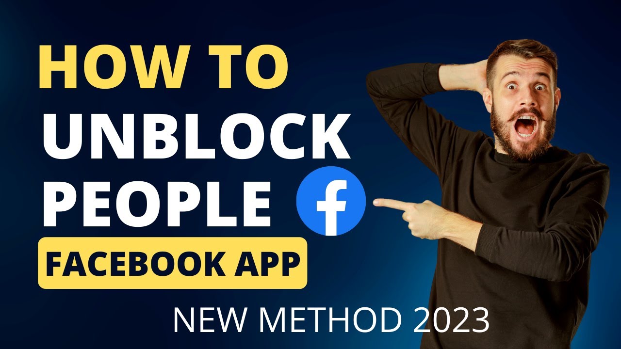 how to unblock people on facebook 2023 ( facebook Phone App ) - YouTube
