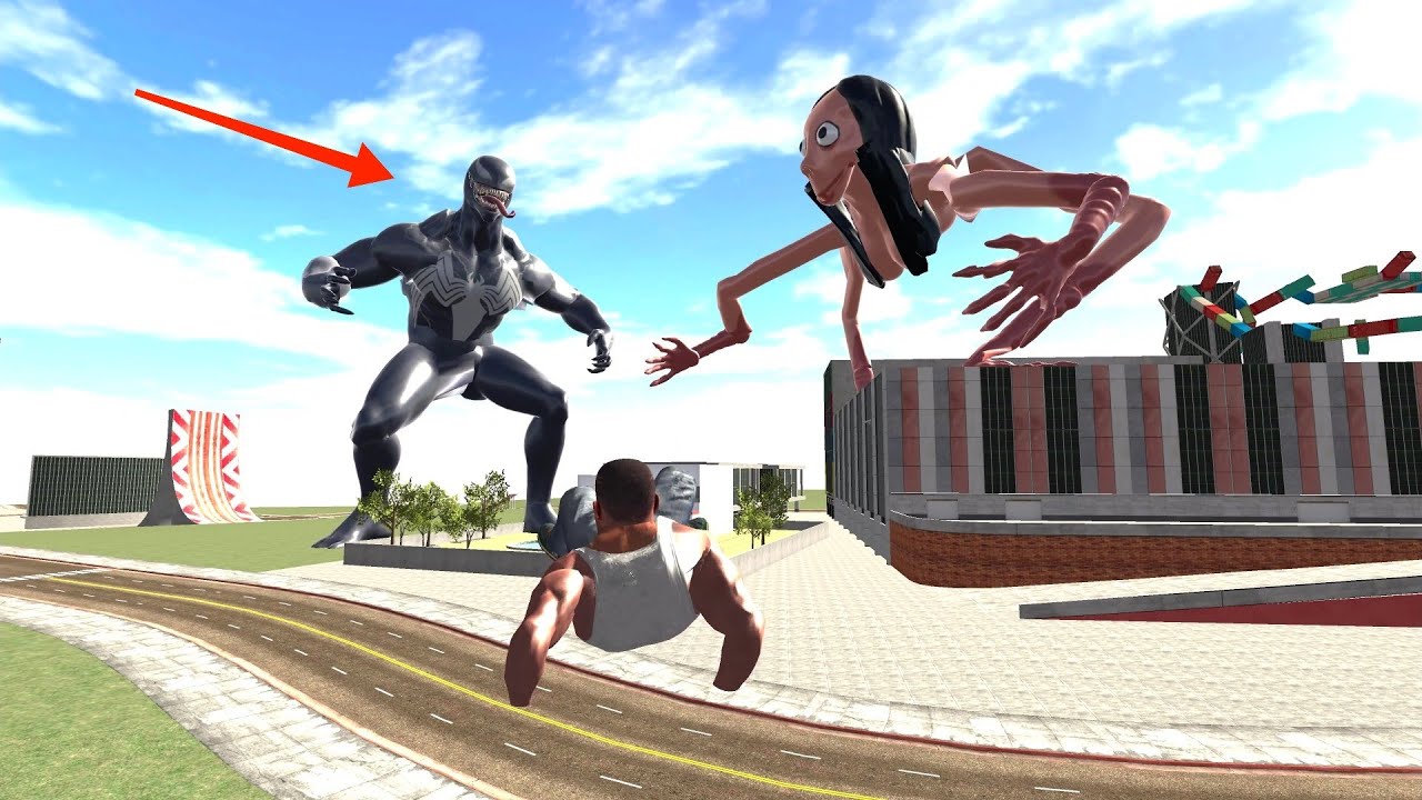 FRANKLIN and VENOM Fight with Evil MOMO in Indian Bike Driving 3D # ...