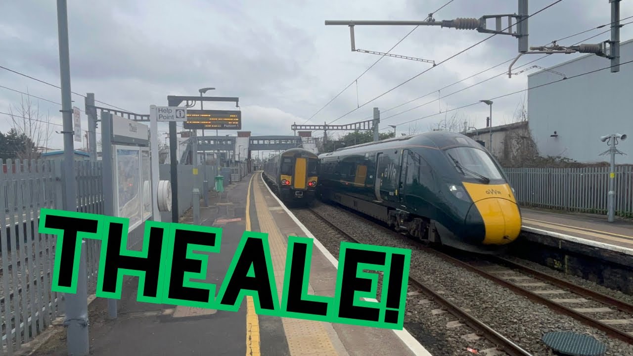 Trains at Theale (22/03/25) - YouTube