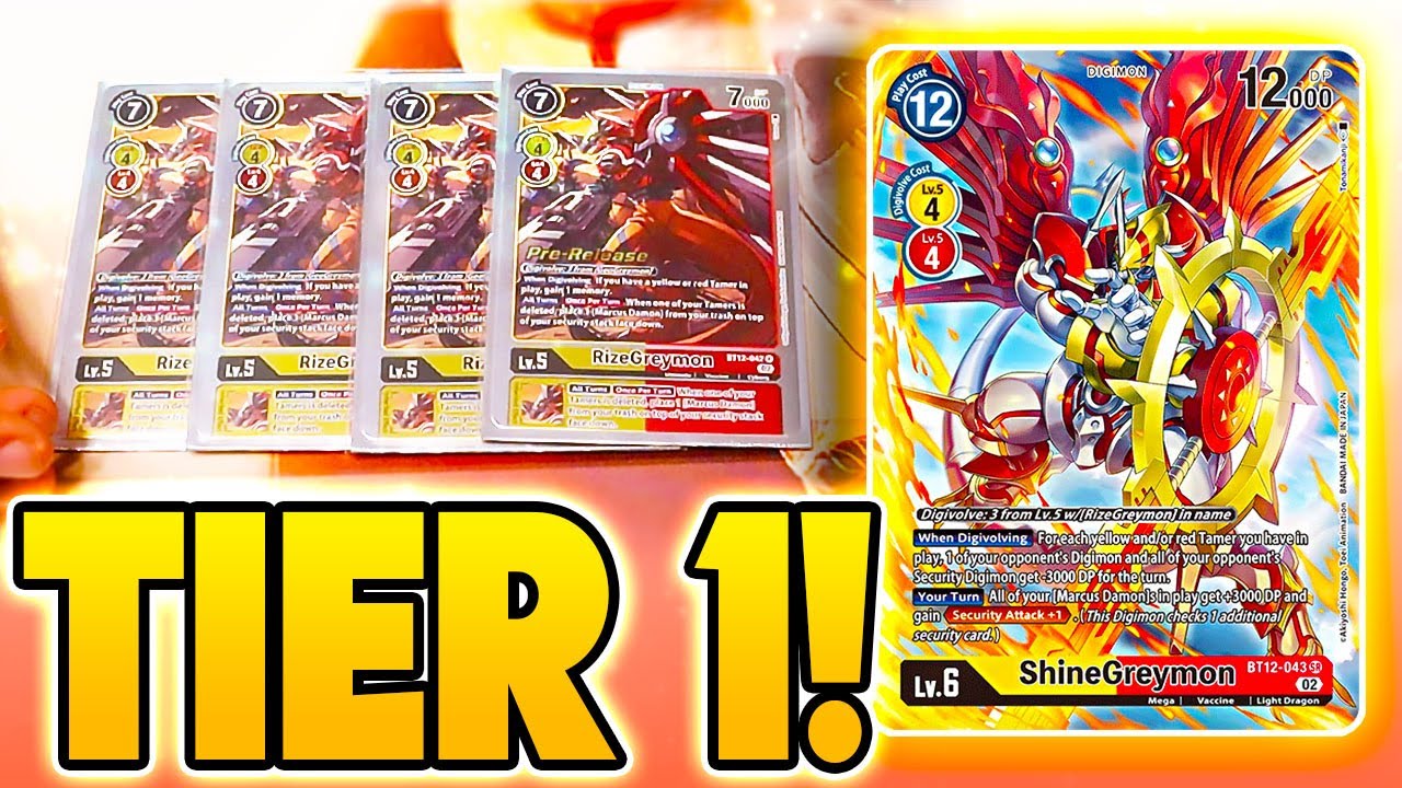 THE BEST SHINEGREYMON DECK! | BT-12 | Digimon Card Game - YouTube