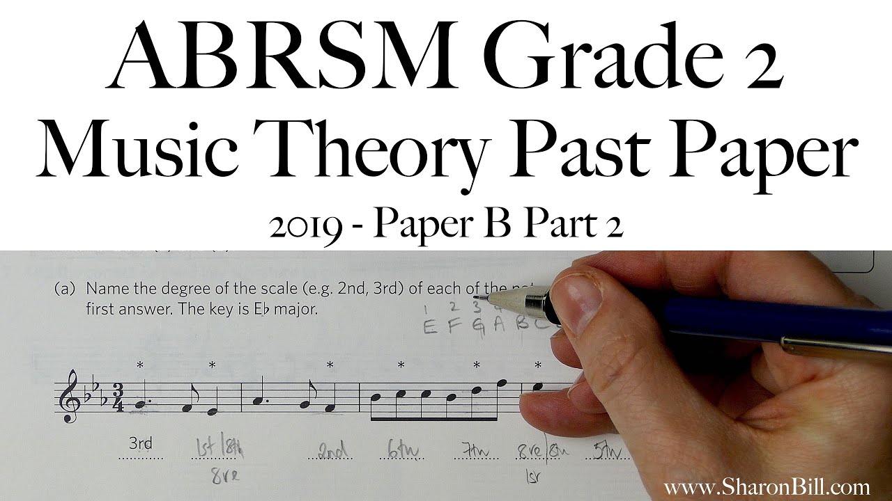 ABRSM Music Theory Grade 2 Past Exam Practice Paper 2019 B Part 2 with ...