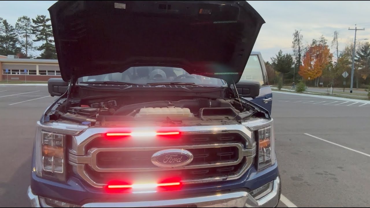 XRIDONSEN 2-in-1 30 inch 360 LED Grill Emergency Lights for Vehicles ...