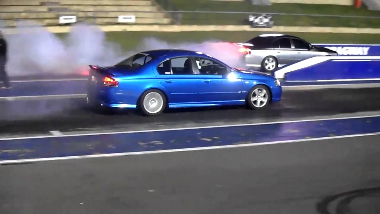 BA XR6 Turbo BF F6 Tornado Engine Quarter mile race - YouTube