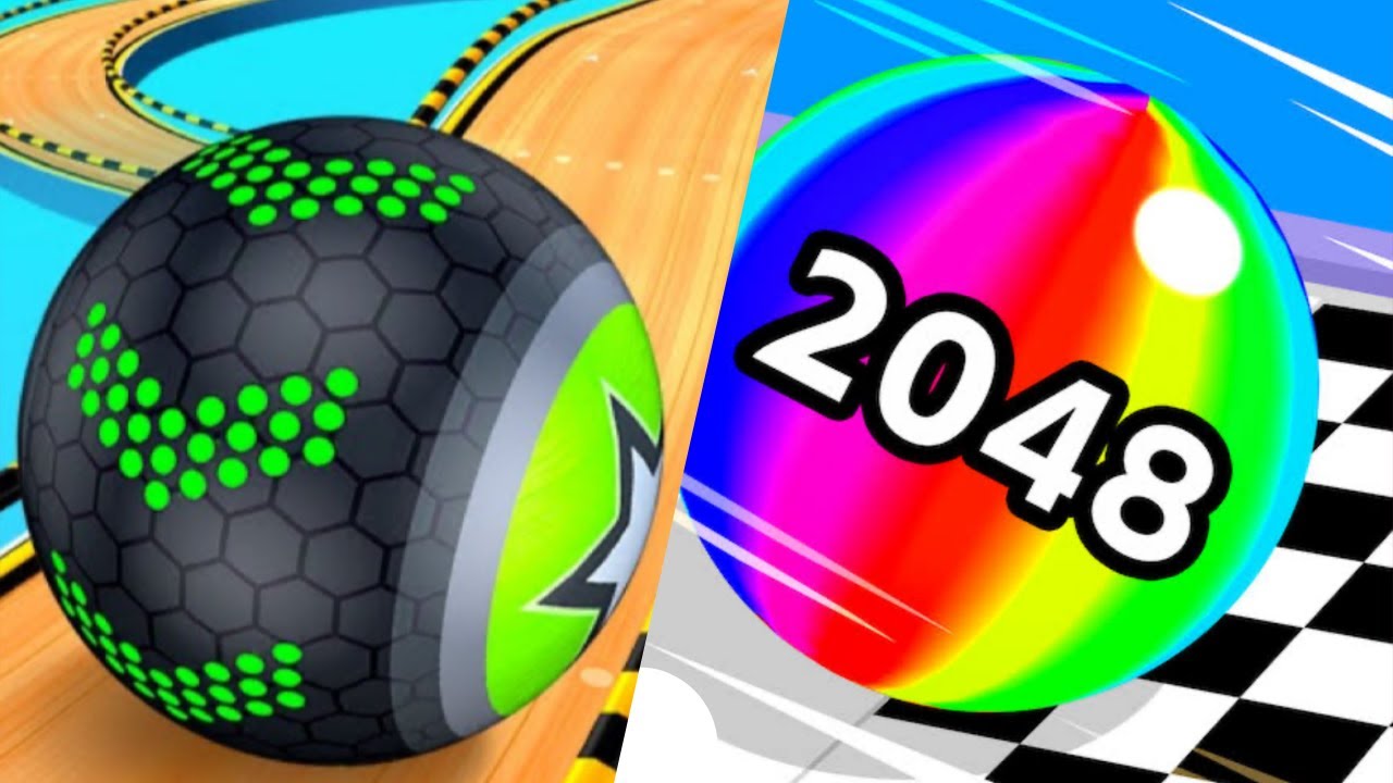 Reverse Ball Run 2048 Vs Going Balls Epic Speedrun Gameplay | All Games All Levels Android/IOS ...