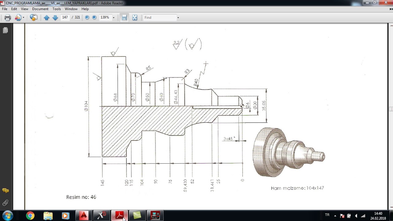 3) CNC SINUMERIC TO SUB PROGRAM TURN 1 - YouTube