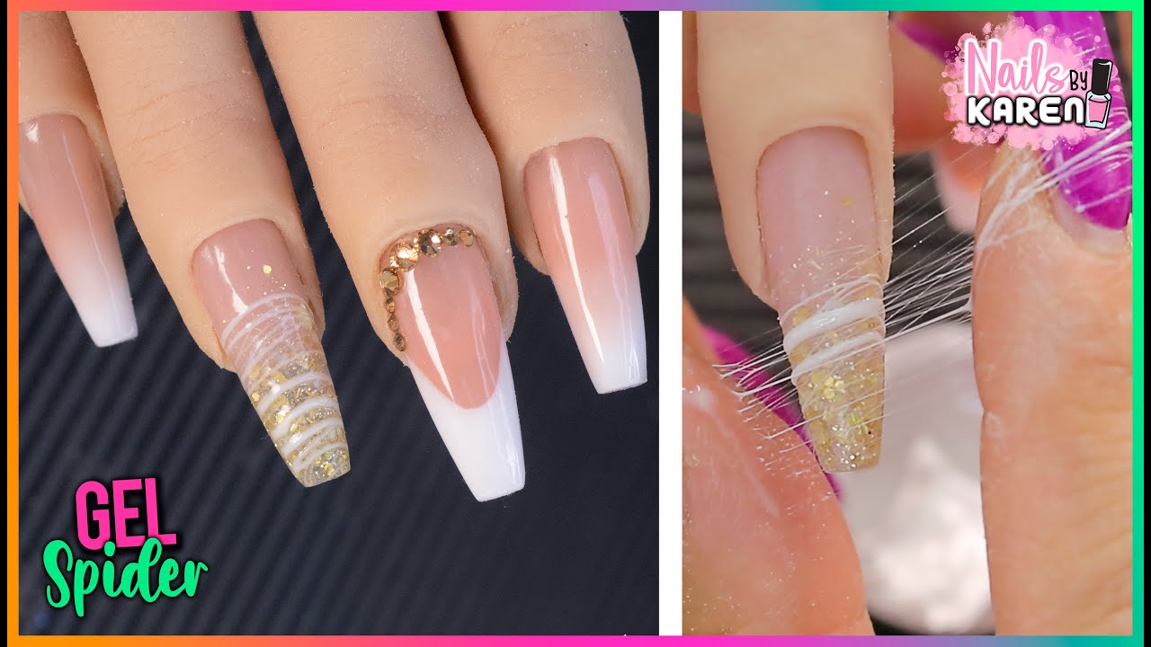 Primera Vez Usando Gel Spider En DiseÑo Nailsbykaren Youtube