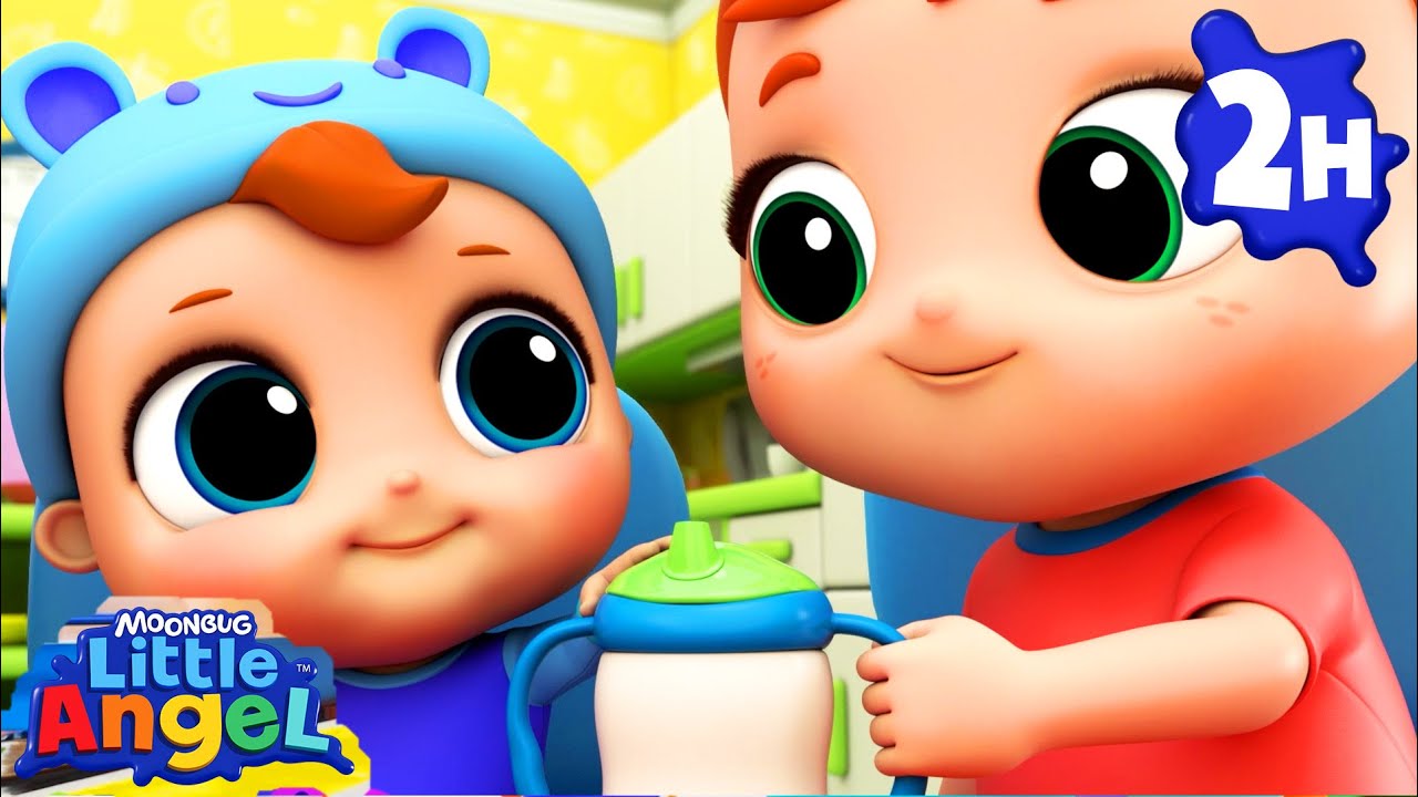 Me and my Brother! Opposites Song | Fun with Baby John! | Little Angel ...