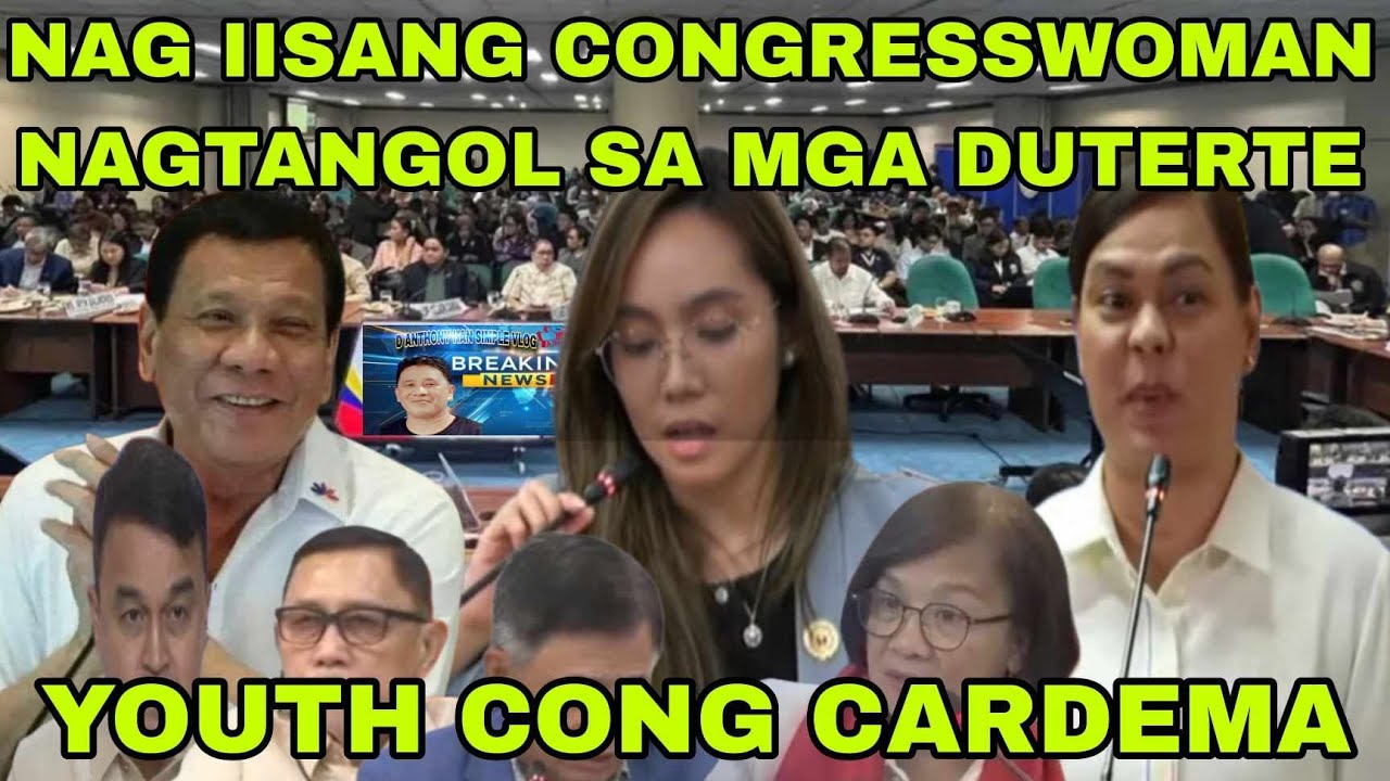 CONG. CARDEMA nag iisang conggresistang tumayo para kay #tataydigong ...