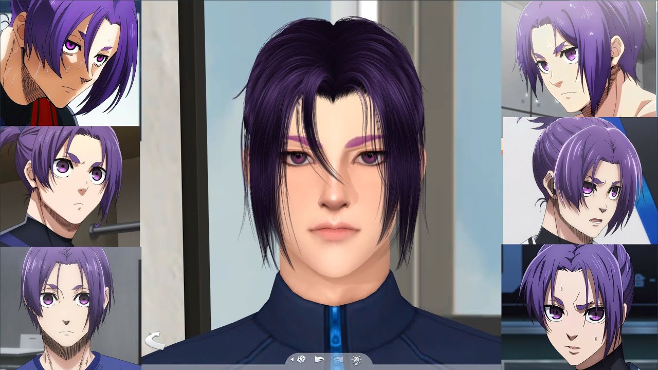 The sims 4 สร้างตัวละคร Reo Mikage - Blue Lock ⚽ #thesims4 #anime # ...