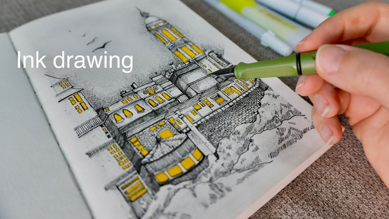 Add impact to your drawing with selective color| How to sketch - YouTube