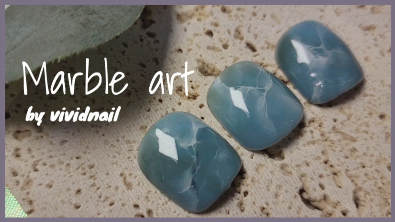 허접한 마블 그만 ️| 고퀄리티 마블이란 이런것 | 천연석 마블네일 | marble tutorial | 셀프네일 - YouTube