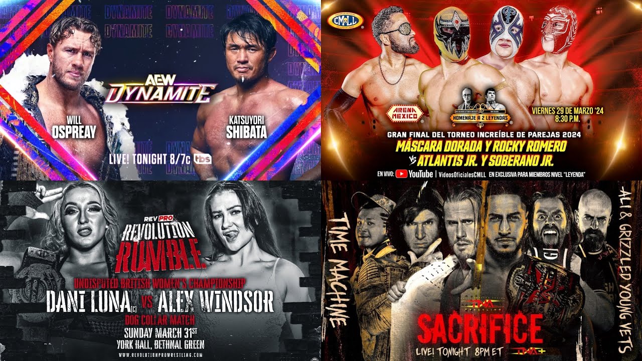 Top 15 Matches of AEW, CMLL, RPW & TNA: March 2024 - YouTube