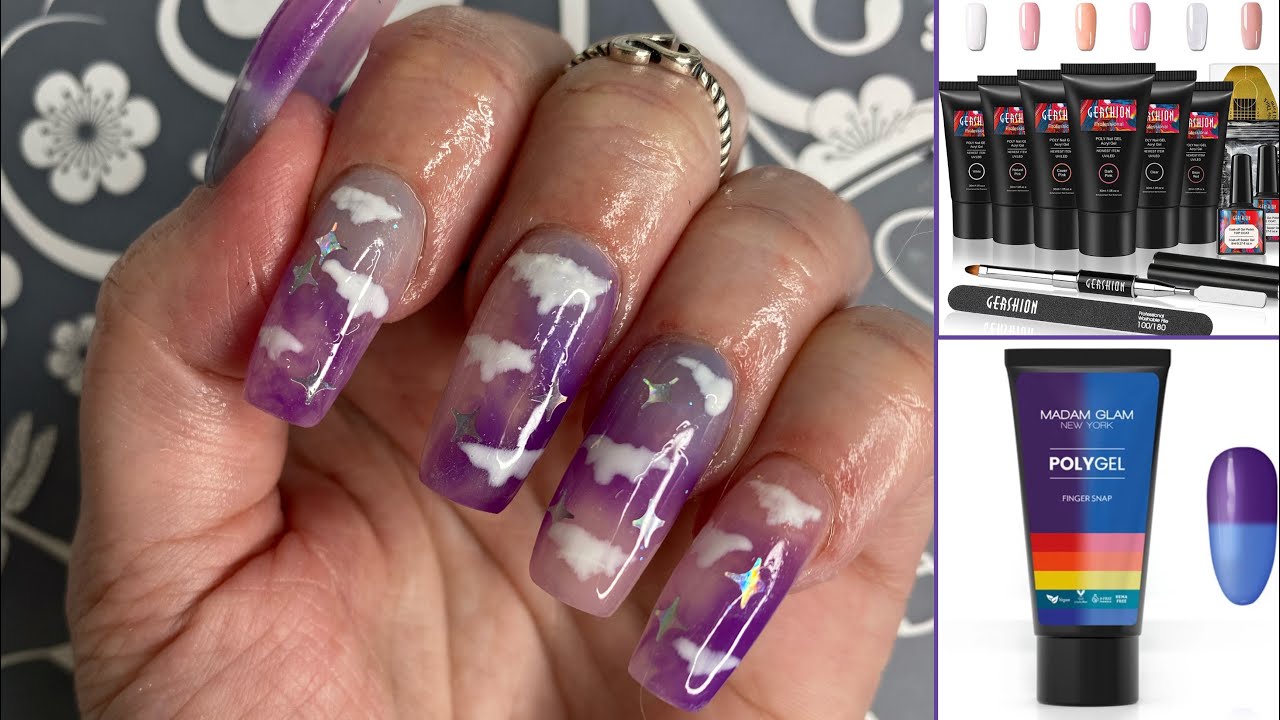 Color Changing Polygel Nails | Step By Step Polygel Nails For Beginners ...