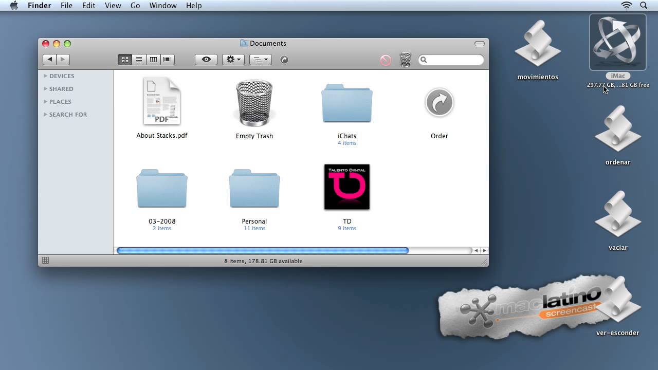 007 – Ordenar, ocultar y mostrar archivos con AppleScript - YouTube