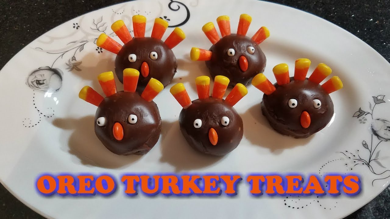 DIY Thanksgiving Turkey Oreo Treats | Turkey Oreo Balls - YouTube