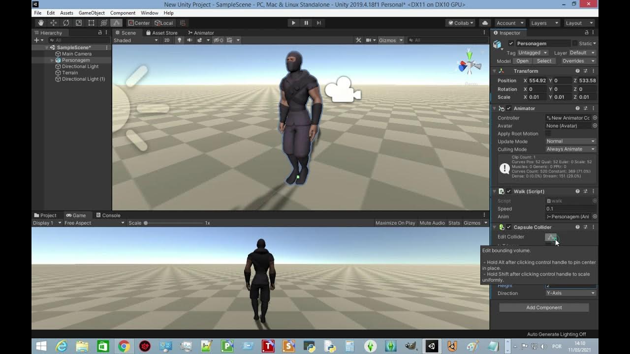 Movimentando Personagem Via Script Unity Part 3 - YouTube