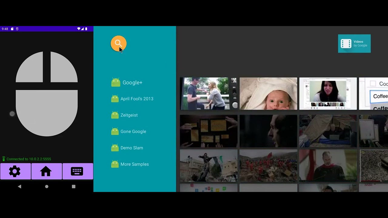 Android TV ADB Mouse - demonstration - YouTube