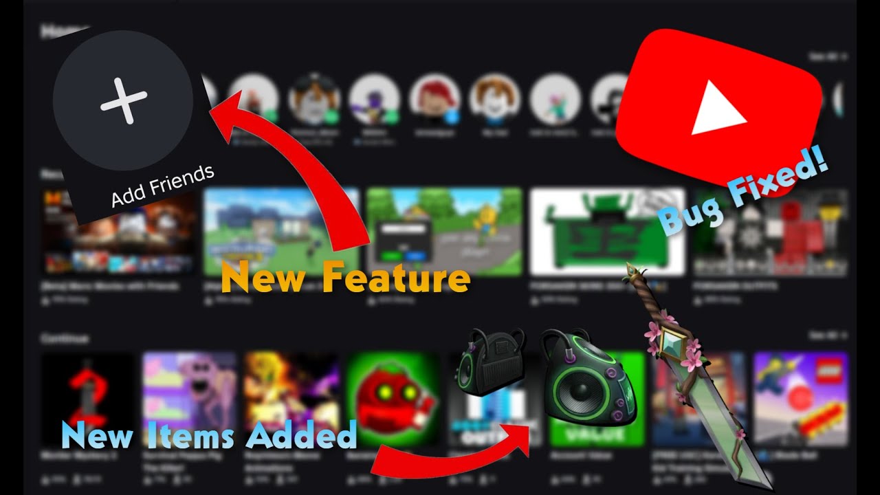 Roblox Added New Feature, Removed a bug! & New Items - YouTube