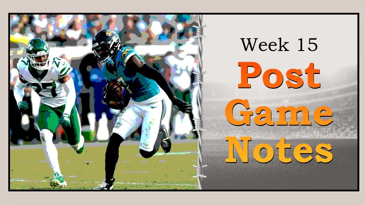 🏈 WEEK 15 Post Game Notes - YouTube