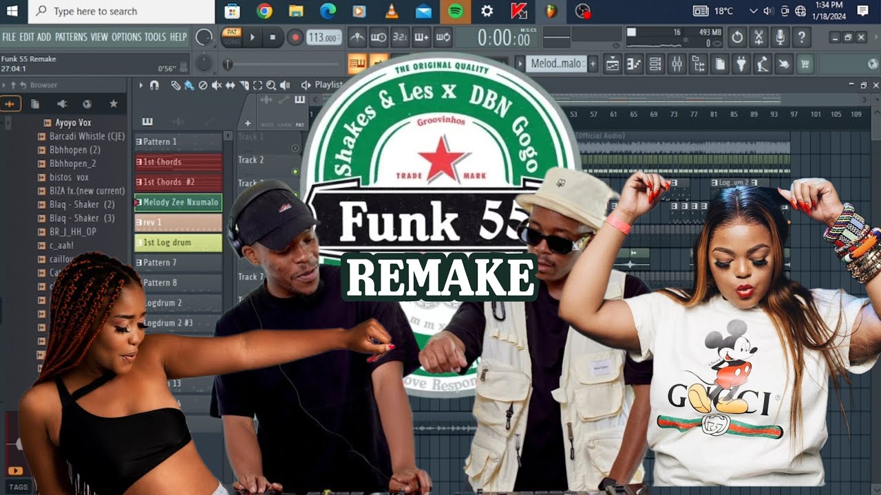 FUNK 55 | FL STUDIO REMAKE + FREE FLP | DBN GOGO | Shakes & Les | Zee ...