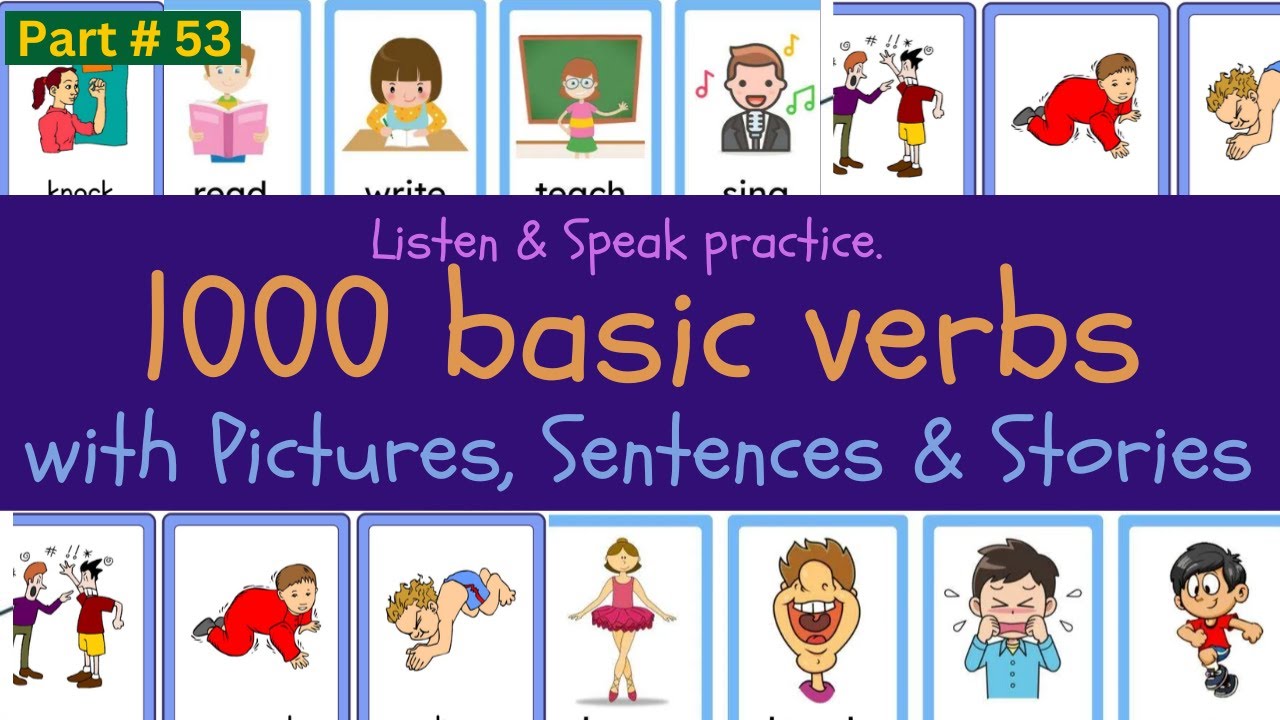 Basic Verbs || Daily Use English Vocabulary With Examples || English ...