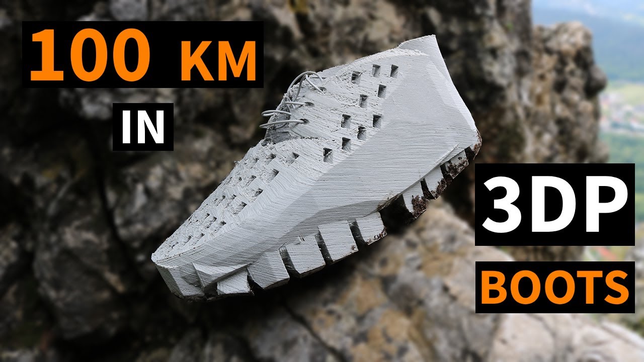 3D printed boots versus 100 km - YouTube