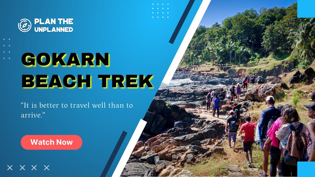 Gokarna Beach Trek | Aerial View by Drone - Plan The Unplanned - YouTube