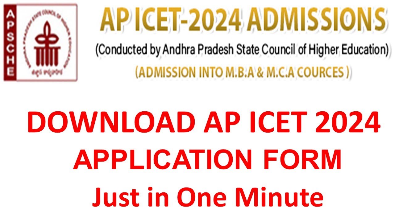 Download AP ICET Application FORM - YouTube