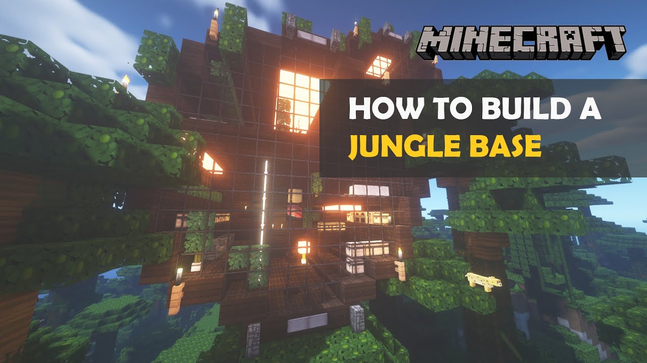 How to build a Jungle Base? [ Minecraft ] - YouTube