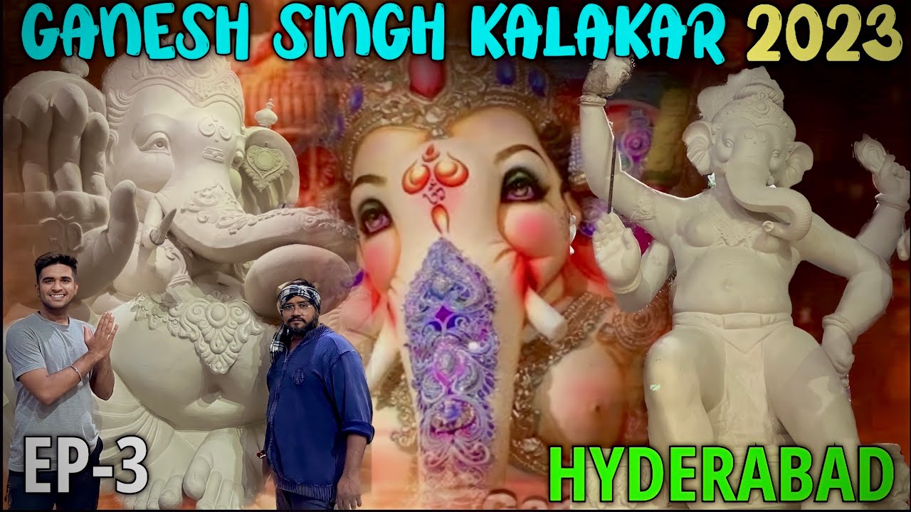 Ganesh Singh Kalakar 2023 | Big Ganesh Idol in Dhoolpet | Hyderabad # ...