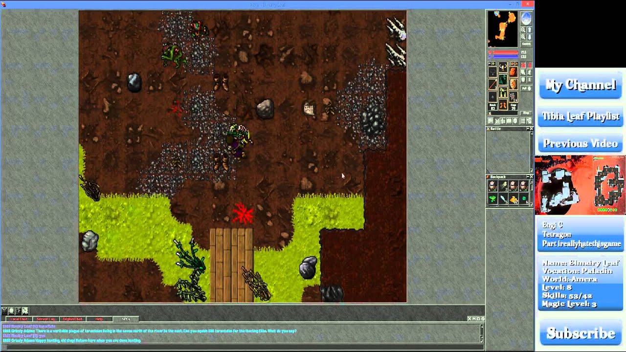 Let's Play Tibia: Paladin from start to... Part 2. (ENG) - YouTube